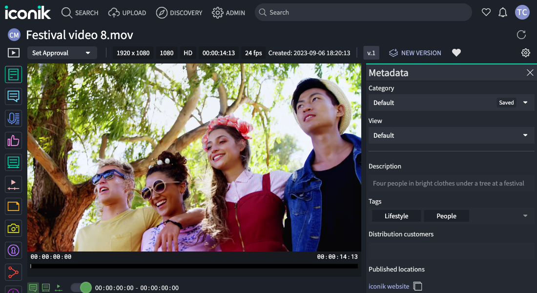 Metadata Administration – iconik
