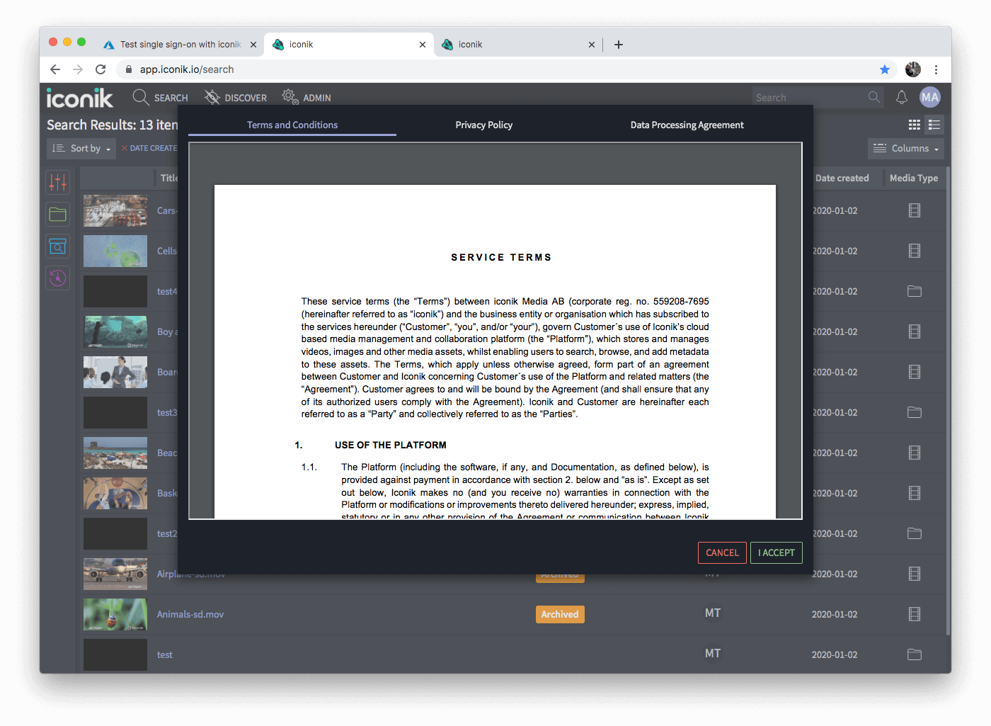 Microsoft Entra ID – iconik