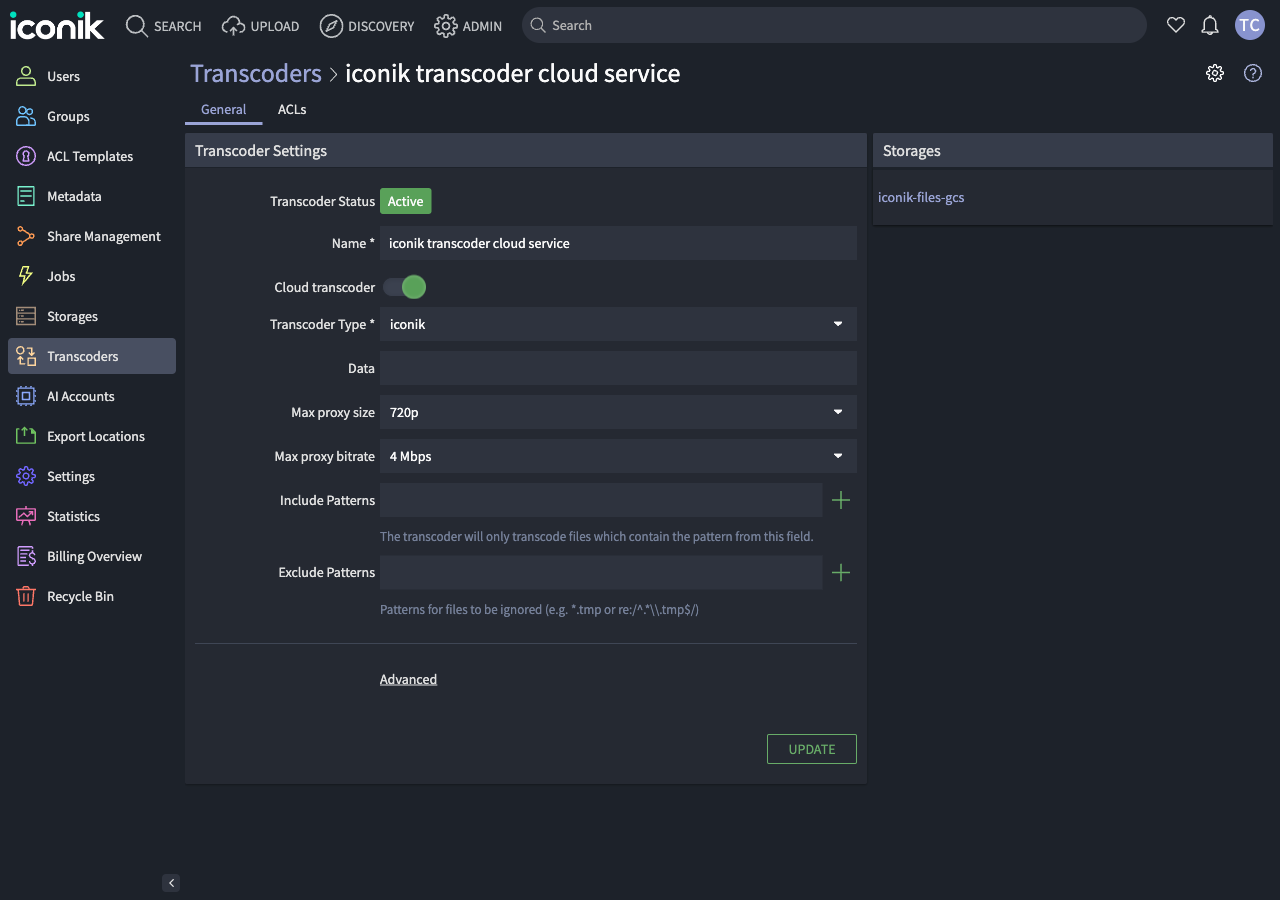 iconik Transcoder – iconik