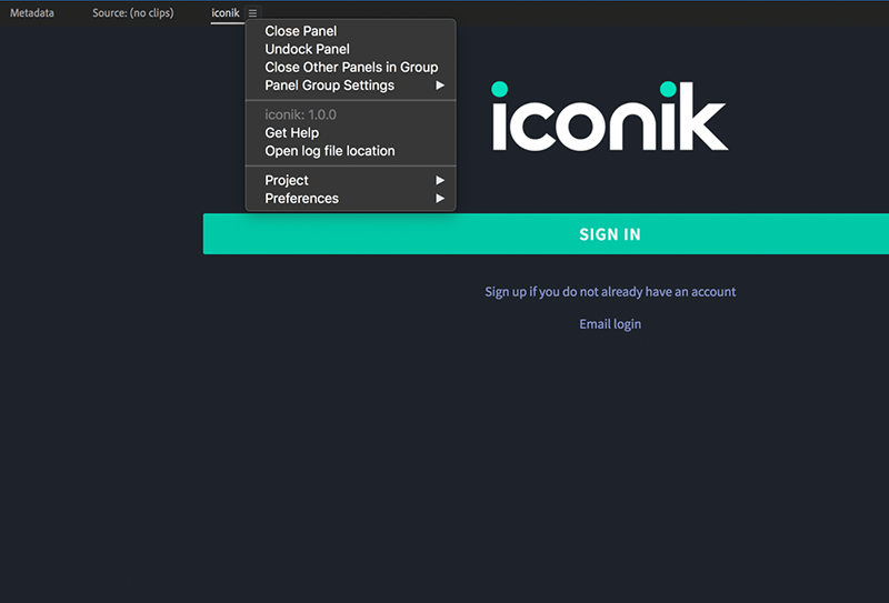 Debugging Adobe Iconik Panels – iconik