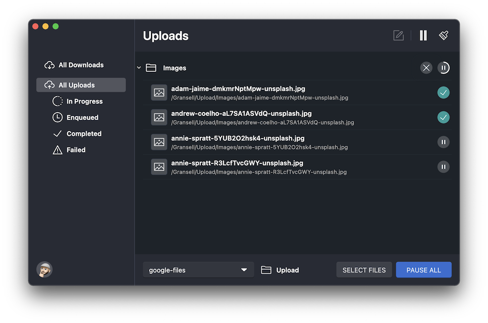 Uploading – iconik