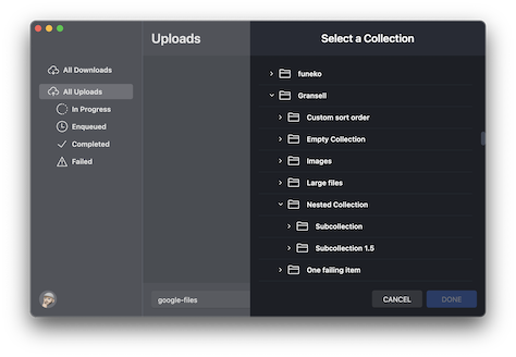 Uploading – iconik