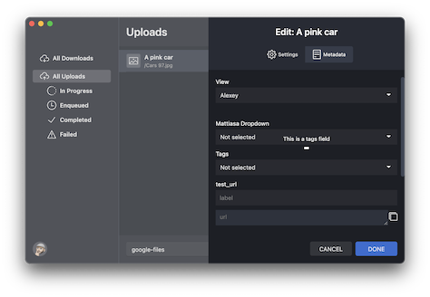 Uploading – iconik