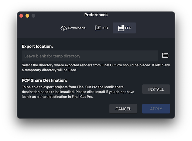 Installing – iconik