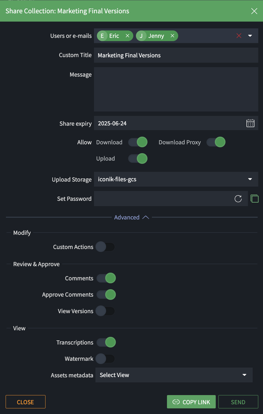 Upload Requests – iconik