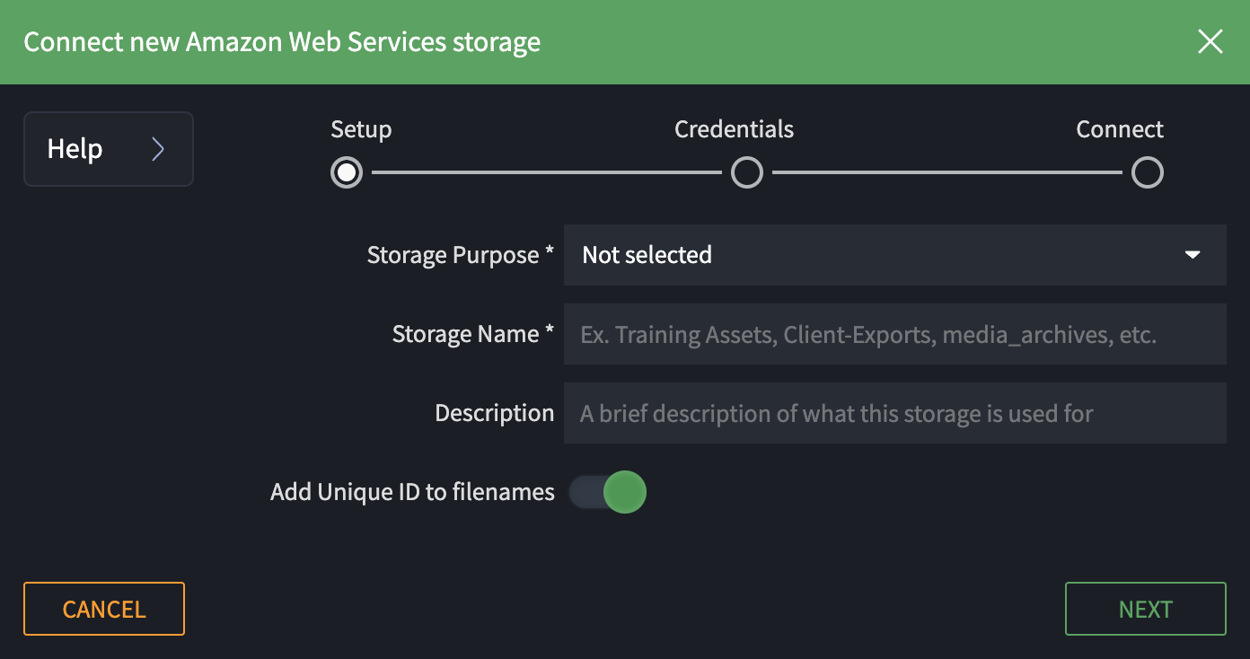 AWS storage – iconik