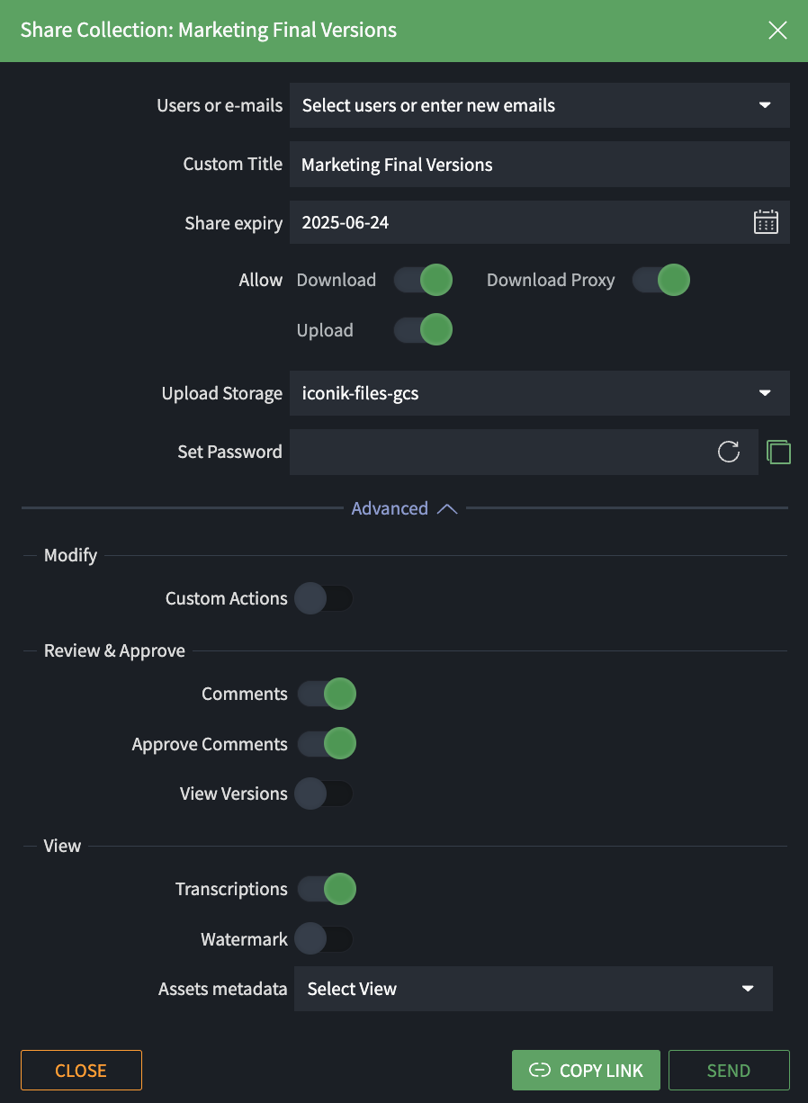 Upload Requests – iconik